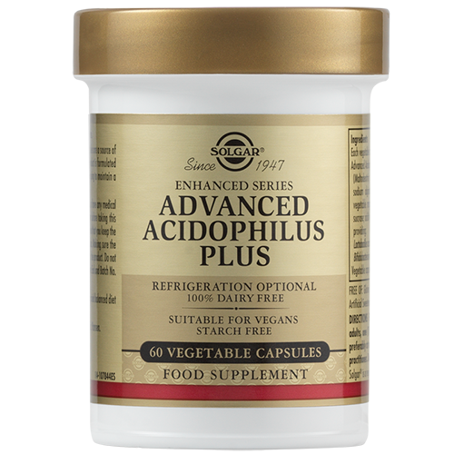 Solgar® | ADVANCED ACIDOPHILUS PLUS VEGETABLE CAPSULES