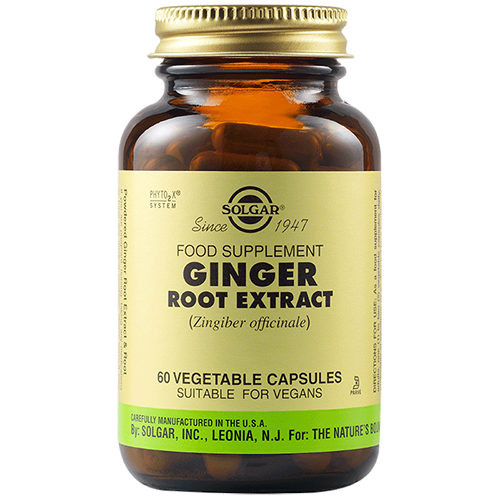 Solgar® | GINGER ROOT EXTRACT VEGETABLE CAPSULES