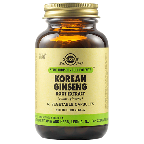 Solgar® | KOREAN GINSENG ROOT EXTRACT VEGETABLE CAPSULES