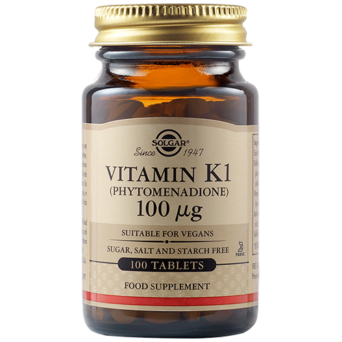 Solgar® | VITAMIN K1 (PHYTOMENADIONE) 100 µG TABLETS